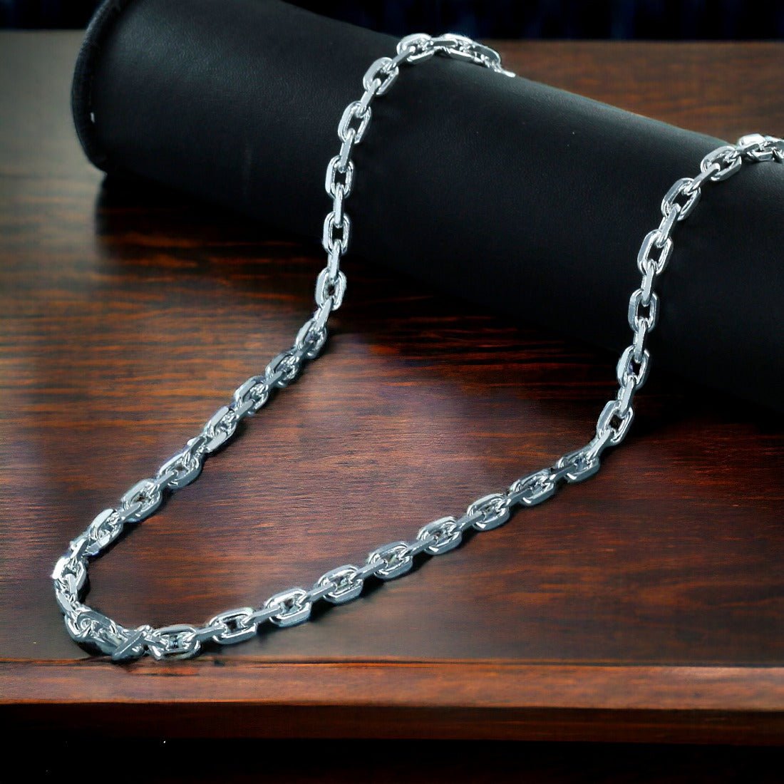 925 Sterling Silver Fancy Cable Chain for Men – Taraash